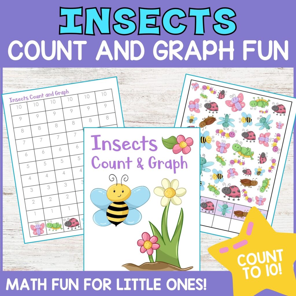 Insect Count and Graph – Homeschool Preschool Shop