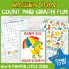 Rainy Day Count and Graph – Homeschool Preschool Shop