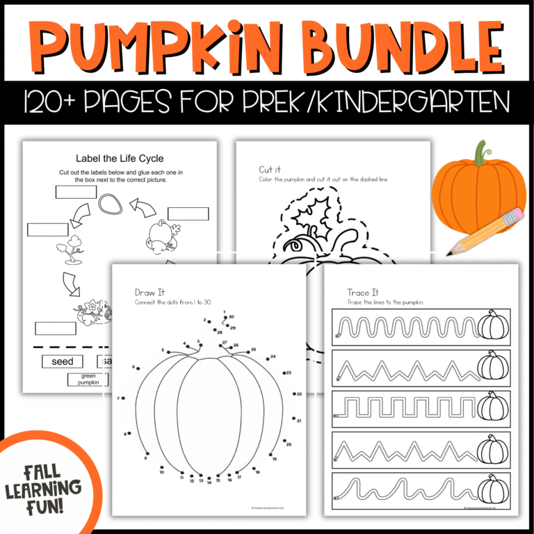 Preschool Pumpkin Activities – Homeschool Preschool Shop