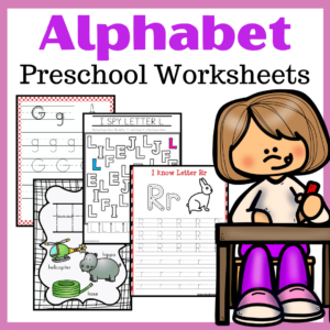Alphabet Worksheets Bundle – Homeschool Preschool Shop