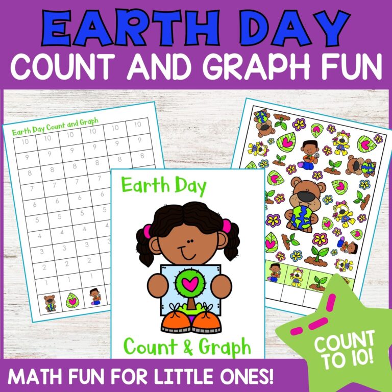 Earth Day Count and Graph – Homeschool Preschool Shop