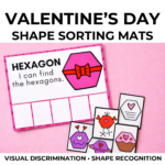 Valentine’s Day Shape Sorting Printable – Homeschool Preschool Shop