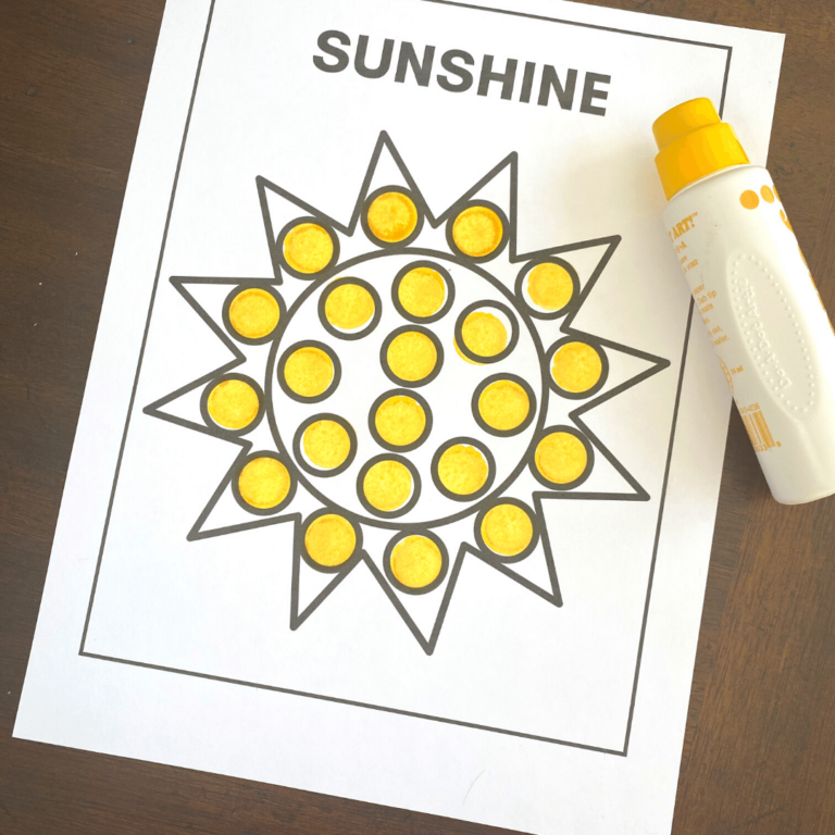 Weather Do A Dot Printables – Homeschool Preschool Shop