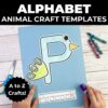 Letter Animals Alphabet Printable Crafts (A–Z) – Homeschool Preschool Shop