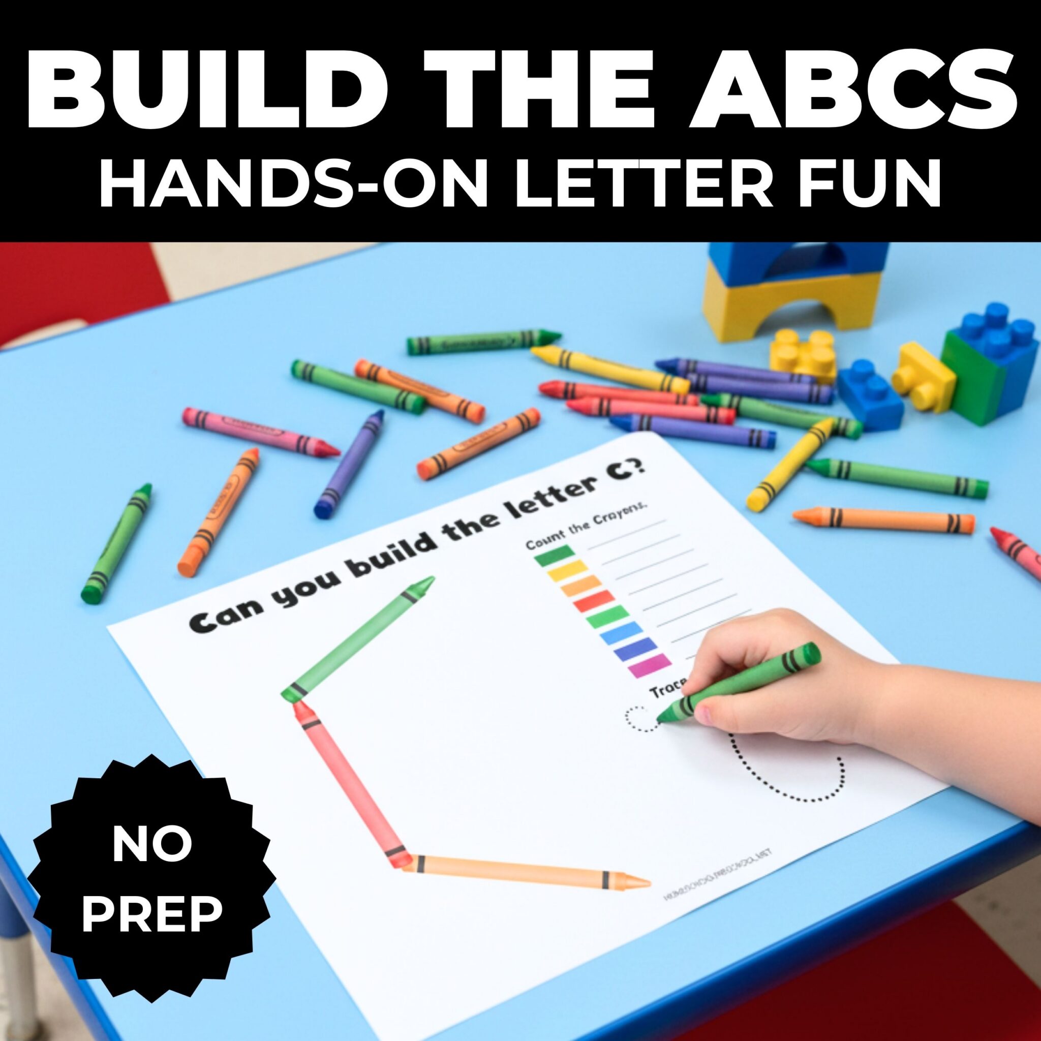 Build the Alphabet with Crayons – Homeschool Preschool Shop