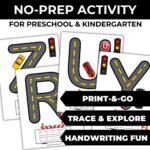 Letter Roads Alphabet Tracing Mats (A–Z) – Homeschool Preschool Shop