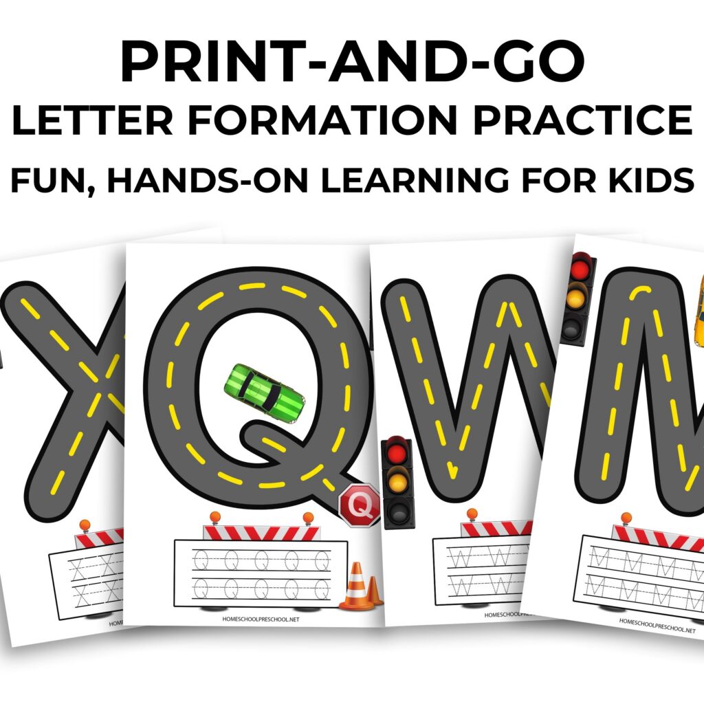 Letter Roads Alphabet Tracing Mats (A–Z) – Homeschool Preschool Shop