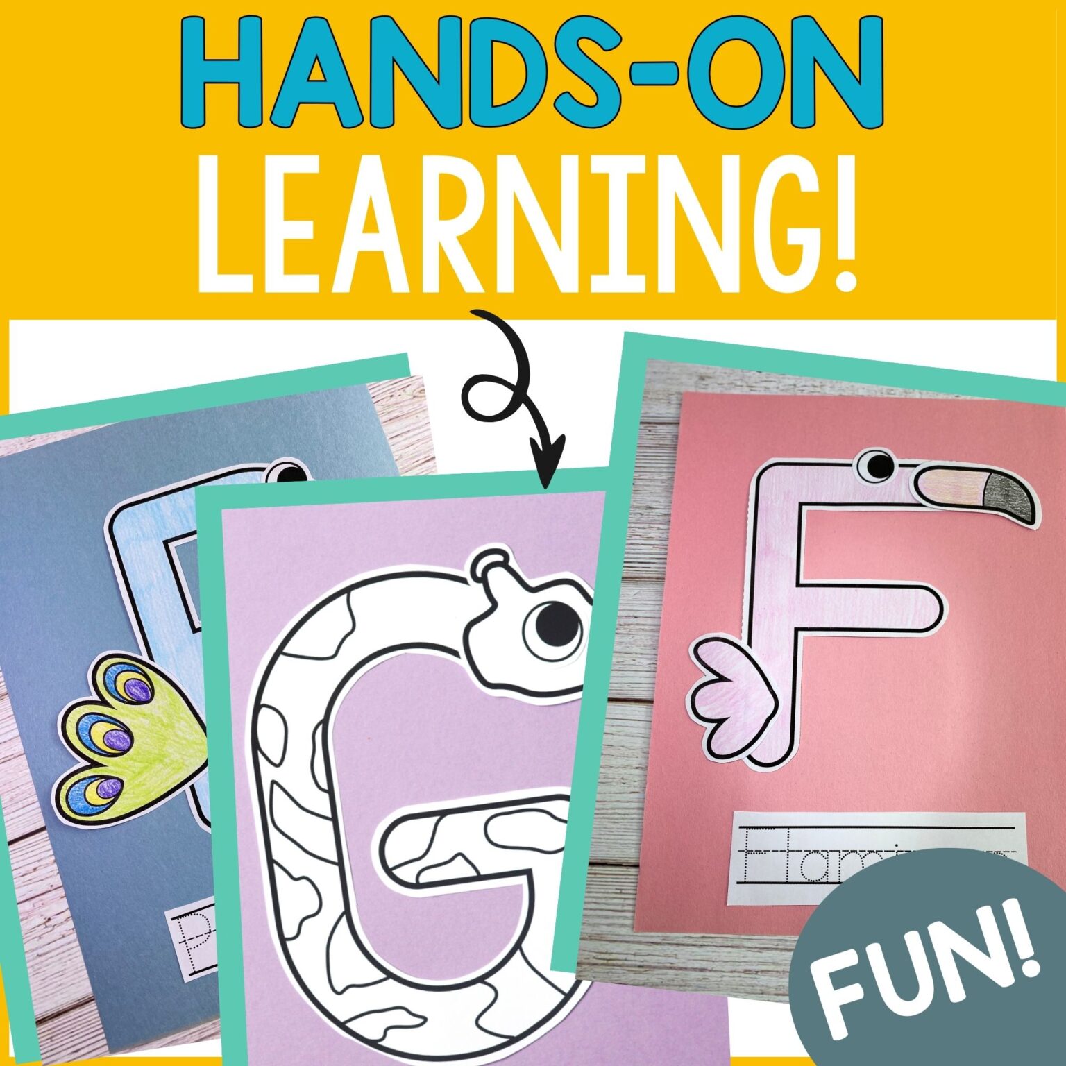 Printable Alphabet Animal Crafts – Homeschool Preschool Shop