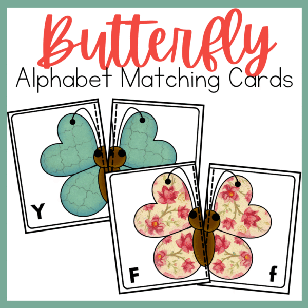 Butterfly Letter Matching Cards – Homeschool Preschool Shop