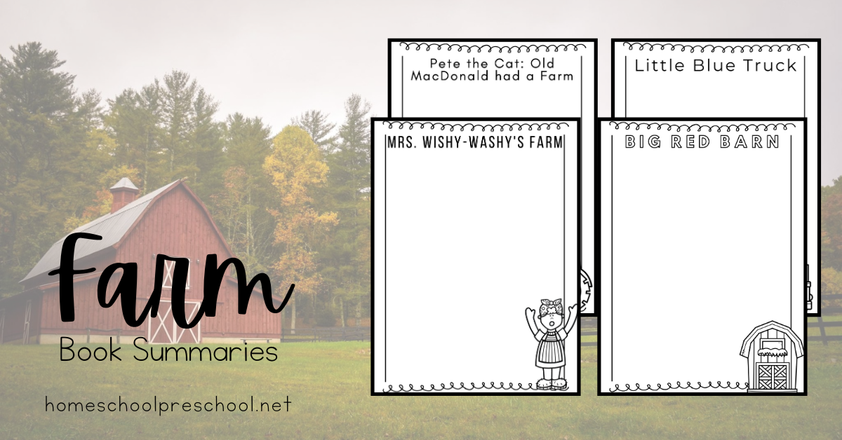Farm Unit Study – Homeschool Preschool Shop