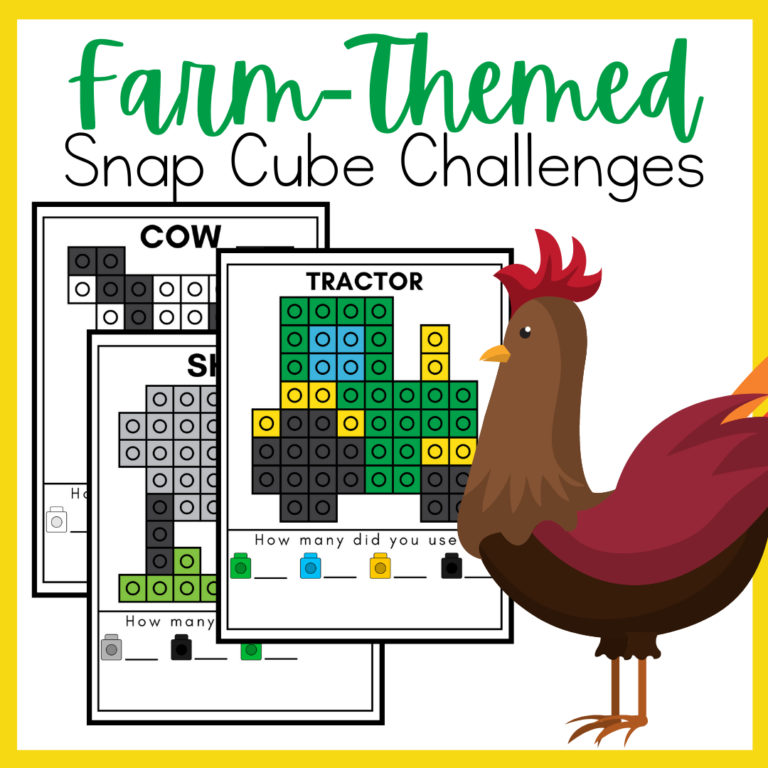 Farm Snap Cube Activities – Homeschool Preschool Shop