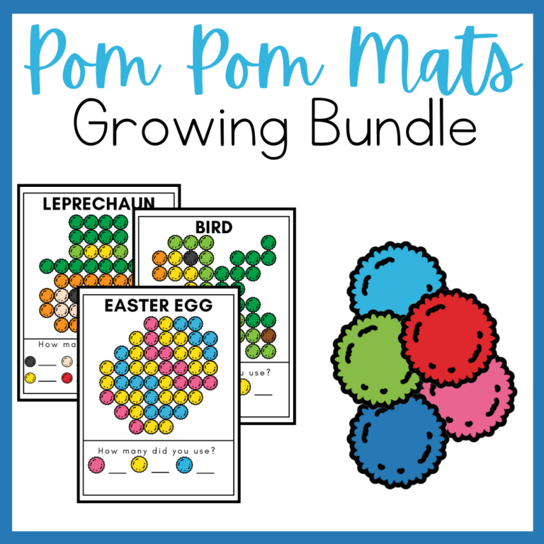 Printable Pom Pom Mats – Growing Bundle – Homeschool Preschool Shop
