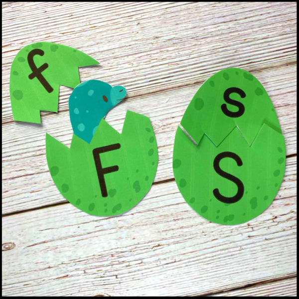 Dinosaur Eggs Letter Match – Homeschool Preschool Shop