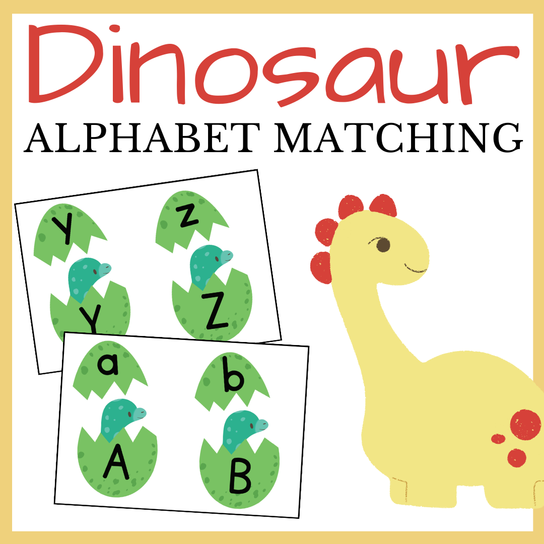 Dinosaur Eggs Letter Match – Homeschool Preschool Shop