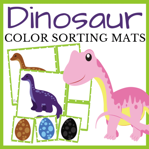 Dinosaur Color Sorting – Homeschool Preschool Shop