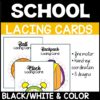 Back to School Lacing Cards – Homeschool Preschool Shop
