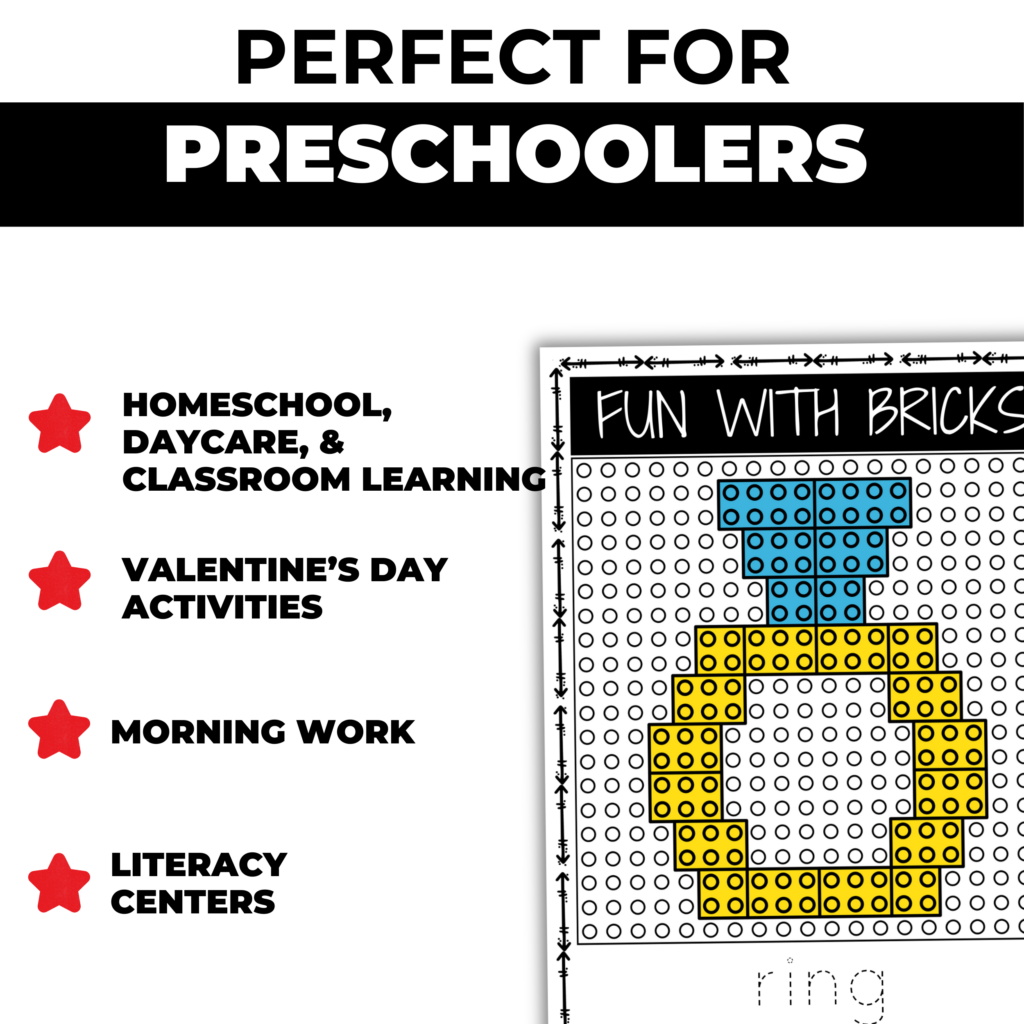 Valentine’s Day Lego Mats Printable – Homeschool Preschool Shop