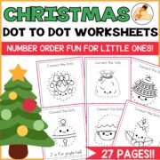 Christmas Dot to Dot Worksheets