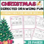 Christmas Directed Drawing – Homeschool Preschool Shop