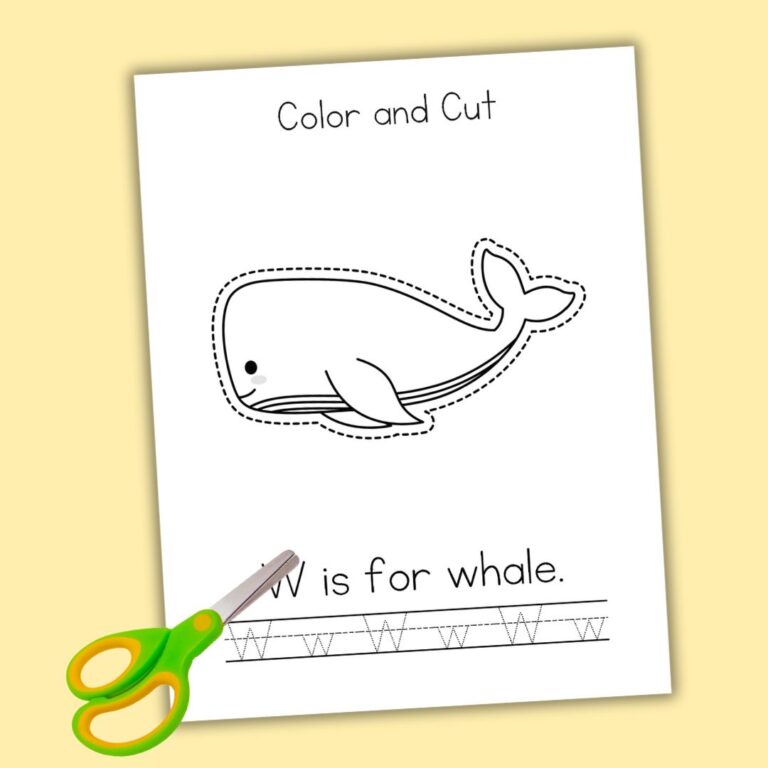 Ocean Scissor Practice Pages – Homeschool Preschool Shop