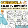 Cinderella Color By Number Worksheets – Homeschool Preschool Shop