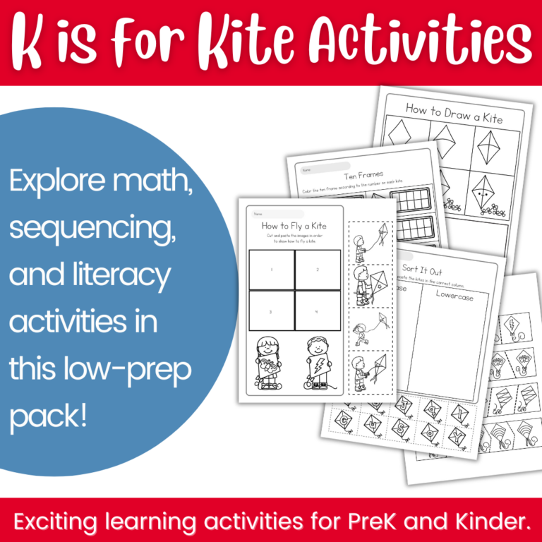 K is for Kite Preschool Activity Pack – Homeschool Preschool Shop