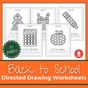 Back to School Dot Markers – Homeschool Preschool Shop