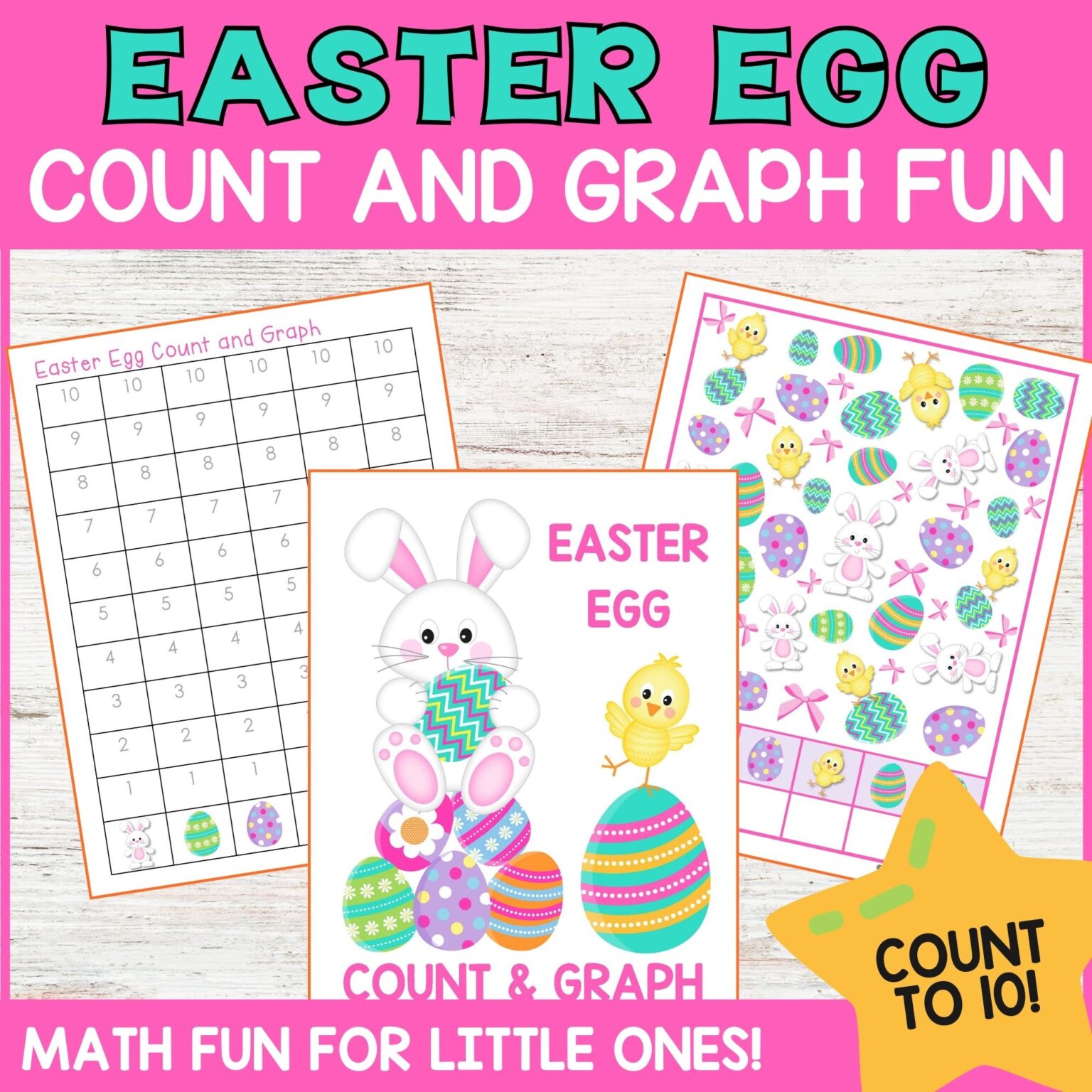 Jungle Animals Count and Graph – Homeschool Preschool Shop