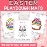 Spring Playdough Mats – Homeschool Preschool Shop