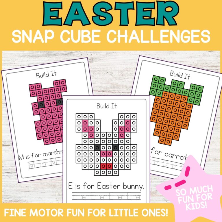 Easter Snap Cubes Activities – Homeschool Preschool Shop