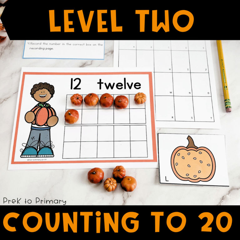 Pumpkin Counting Centers for PreK & Kinder – Homeschool Preschool Shop