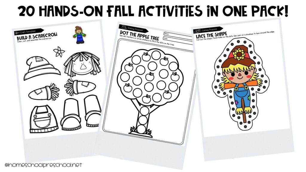 Fall Fine Motor Activities – Homeschool Preschool Shop