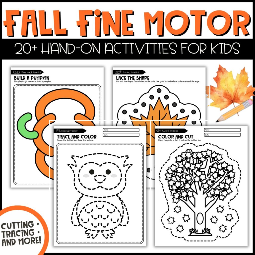 Fall Fine Motor Activities – Homeschool Preschool Shop