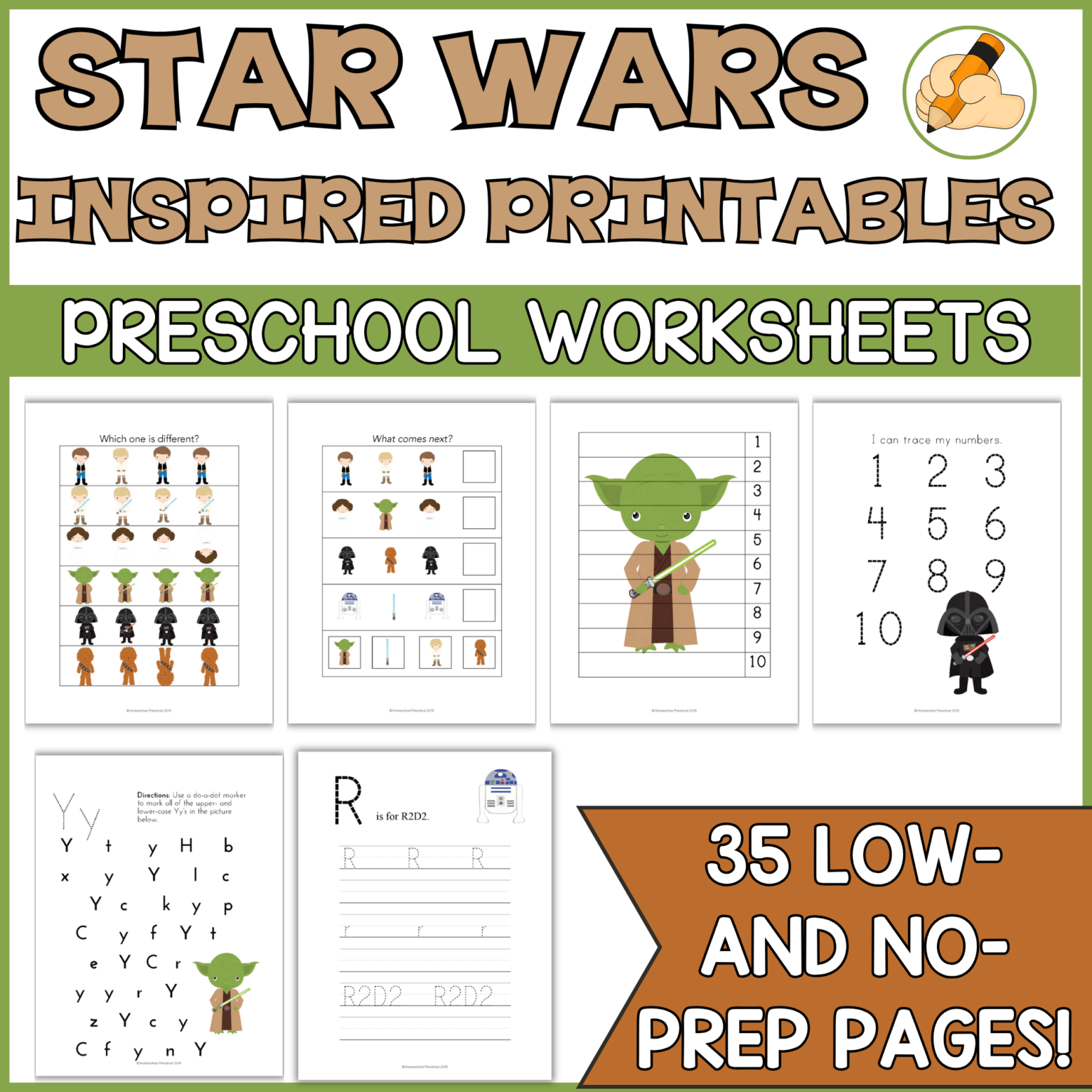 Star Wars Preschool Printables – Homeschool Preschool Shop
